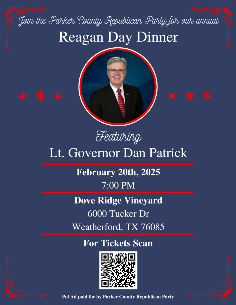 Reagan Day Dinner 2025 – Parker County Republican Party